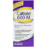 Caltrate Suplemento de Calcio 600 +D 600mg / 400 UI Frasco con 60 ...
