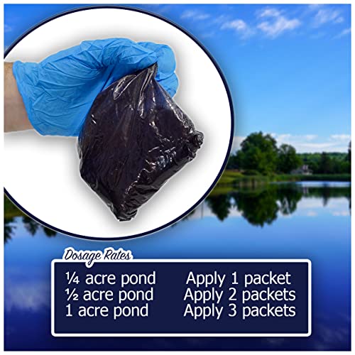 Vivid Blue Pond Dye Packets - 6 Water Soluble Packs Of Lake Dye ...