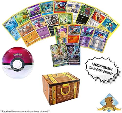 100 Assorted Pokemon Cards: Features 2 GX Rares, 4 Holos, and 4 Rares ...