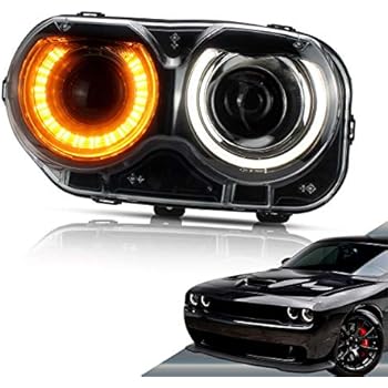 Amazon.com: A&K Led Headlight for Dodge Challenger SRT Hellcat SXT Plus ...