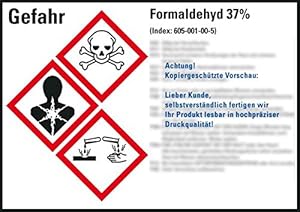 Lemax GHS Label Formaldehyde 37%, Gefstoffv/GHS/CLP, 148x105 mm, 4 Per ...