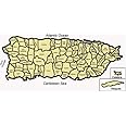 Amazon.com: ConversationPrints PUERTO RICO CITY MAP GLOSSY POSTER ...