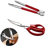 Amazon.com: Korean barbecue scissors and clip set, BBQ scissors BBQ ...
