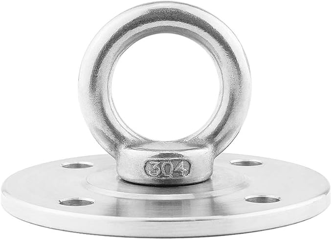 Heavy Duty Anchor Round Pad Eye Plate, 2204 lbs Ceiling Hooks Wall ...