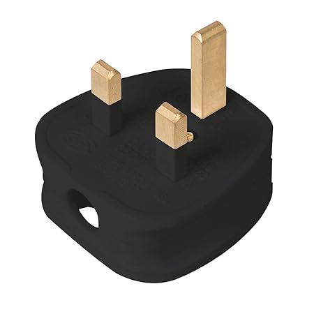 PowerMaster 488289 13A Fused Plug Black: Amazon.co.uk: DIY & Tools
