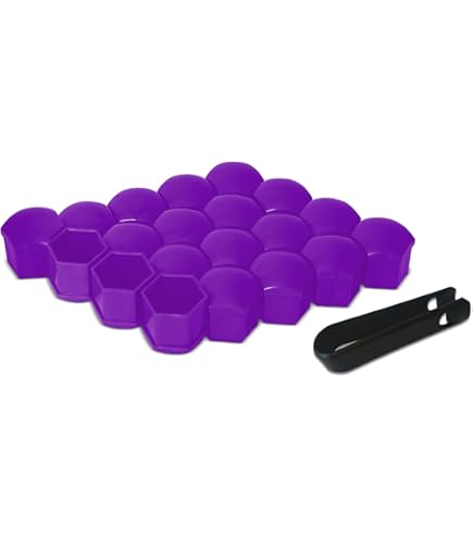 Wheel Nut Covers 21mm Lug Nut Covers 20-Pack 21mm Universal Wheel With ...