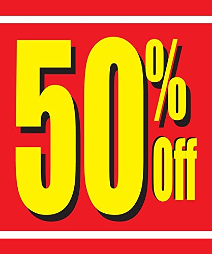 50% Off 18"x24" Store Business Retail Sale Promotion Signs Industrial ...
