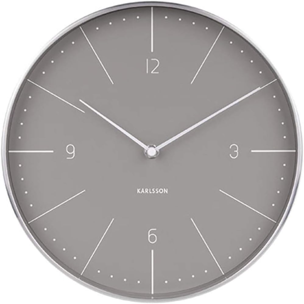 Amazon.de: Karlsson Normann Uhr, Wanduhr, Stahl, Grau, One Size