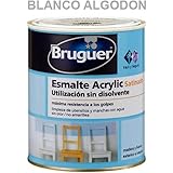 Bruguer 5160660 - Esmalte acrílico satinado laca Acrylic BLANCO ...
