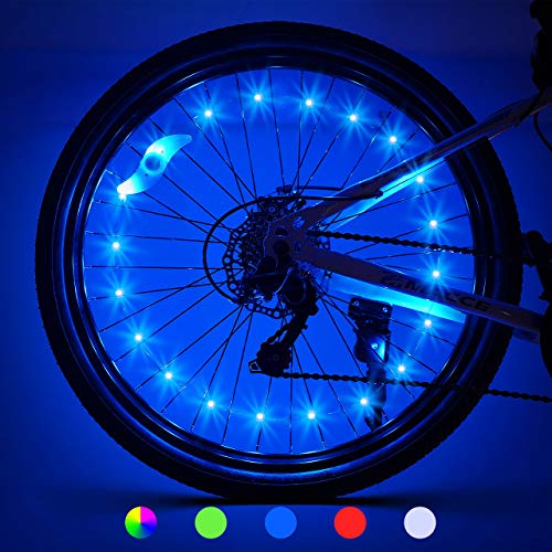 LET'S GO! 2-Tire Pack LED Bike Wheel Lights with Batteries Included ...