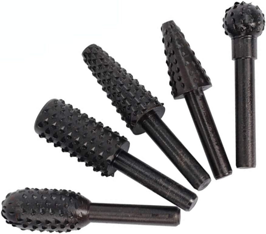 Rotary Burr Set, Wood Carving Tool File Rasp Carbide Steel Solid Twist ...