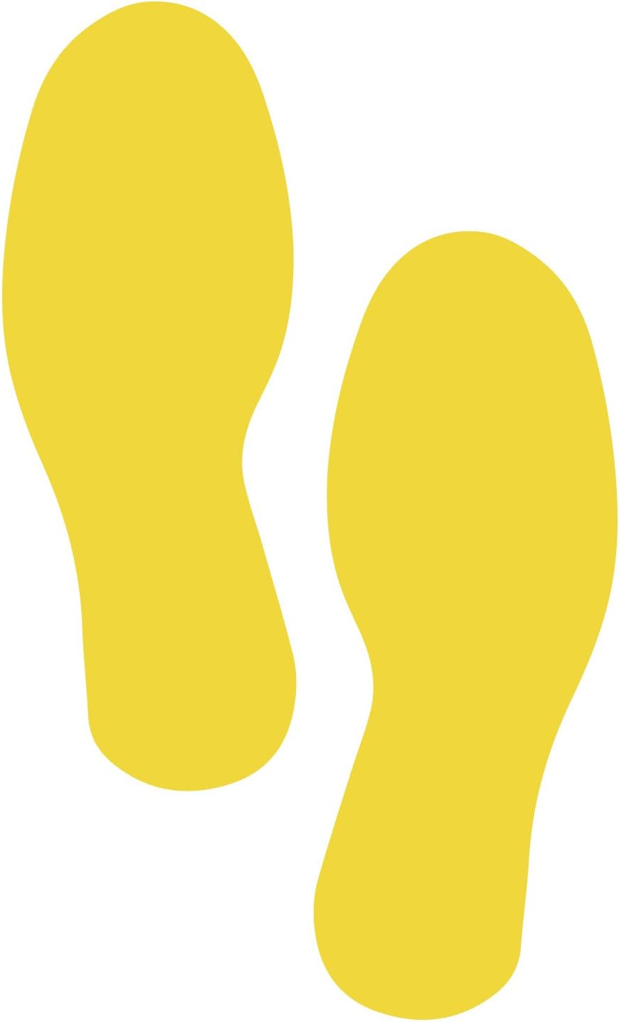 Pack of 12 LiteMark 9 Inch Green Footprint Decal Stickers for Floors ...