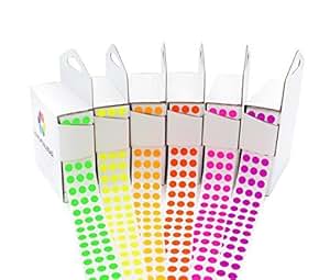 Amazon.com : ChromaLabel Fluorescent Color-Code Dot Label Kit | 6 ...
