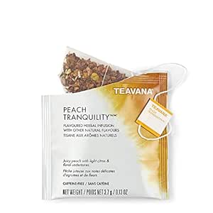 Amazon.com : Teavana Peach Tranquility Full Leaf Tea 12 Sachets (0.13 ...