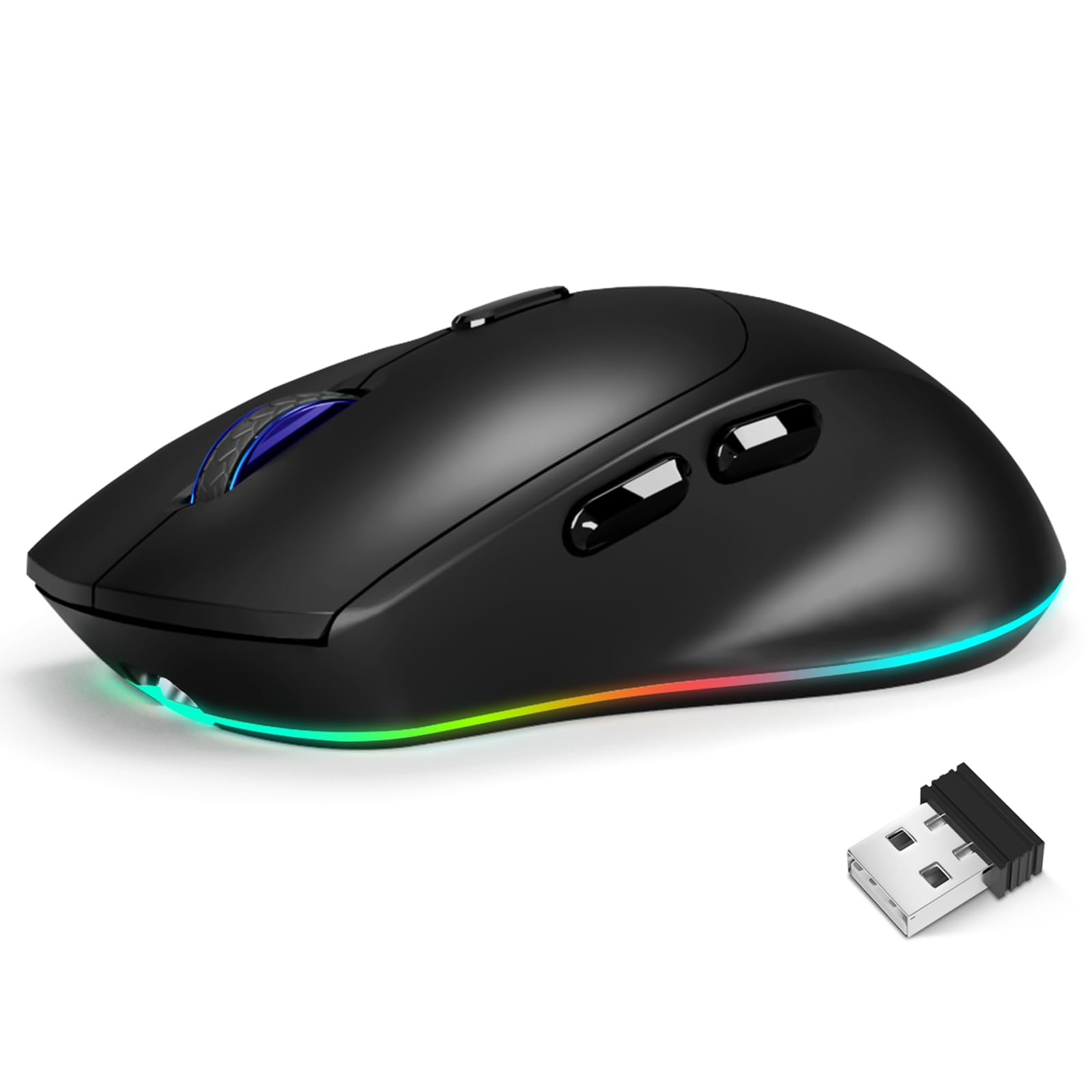 Mua TENMOS K95 Wireless Bluetooth Mouse, LED Silent Rechargeable Triple ...