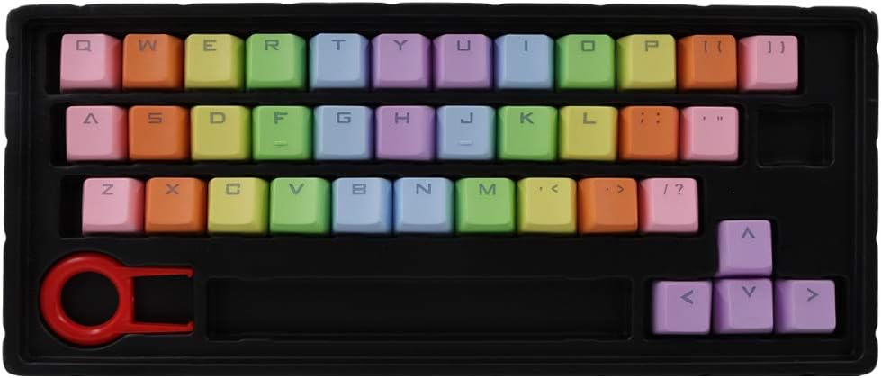 BestwayTech 37key PBT Keycaps Double Shot Injection Backlight Keycaps ...