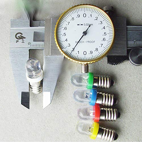 5pcs/lot E10 Screw Base LED Indicator Light Bulbs Spot Lamps Blue DC12V ...