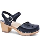 Amazon.com | Sandgrens Swedish Wooden High Heel Clog Sandals for Women ...