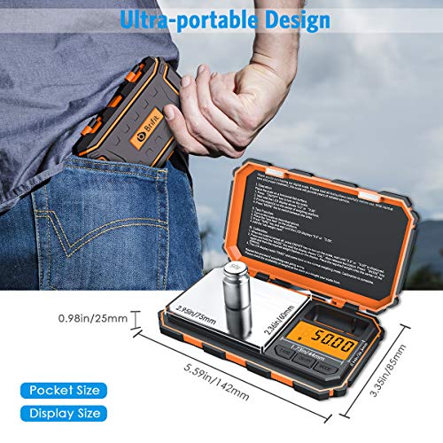 Brifit Upgradaed Digital Mini Scale, Electronic Smart Scale, 200g /0.01g Pocket Scale, 50g ...