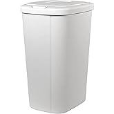 Amazon.com: Solid Color 13.3 Gal Touch Top Plastic Trash Can, Spring ...
