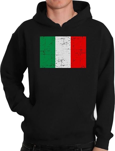 Italy Flag Vintage Style Retro Italian Hoodie : Amazon.co.uk: Clothing