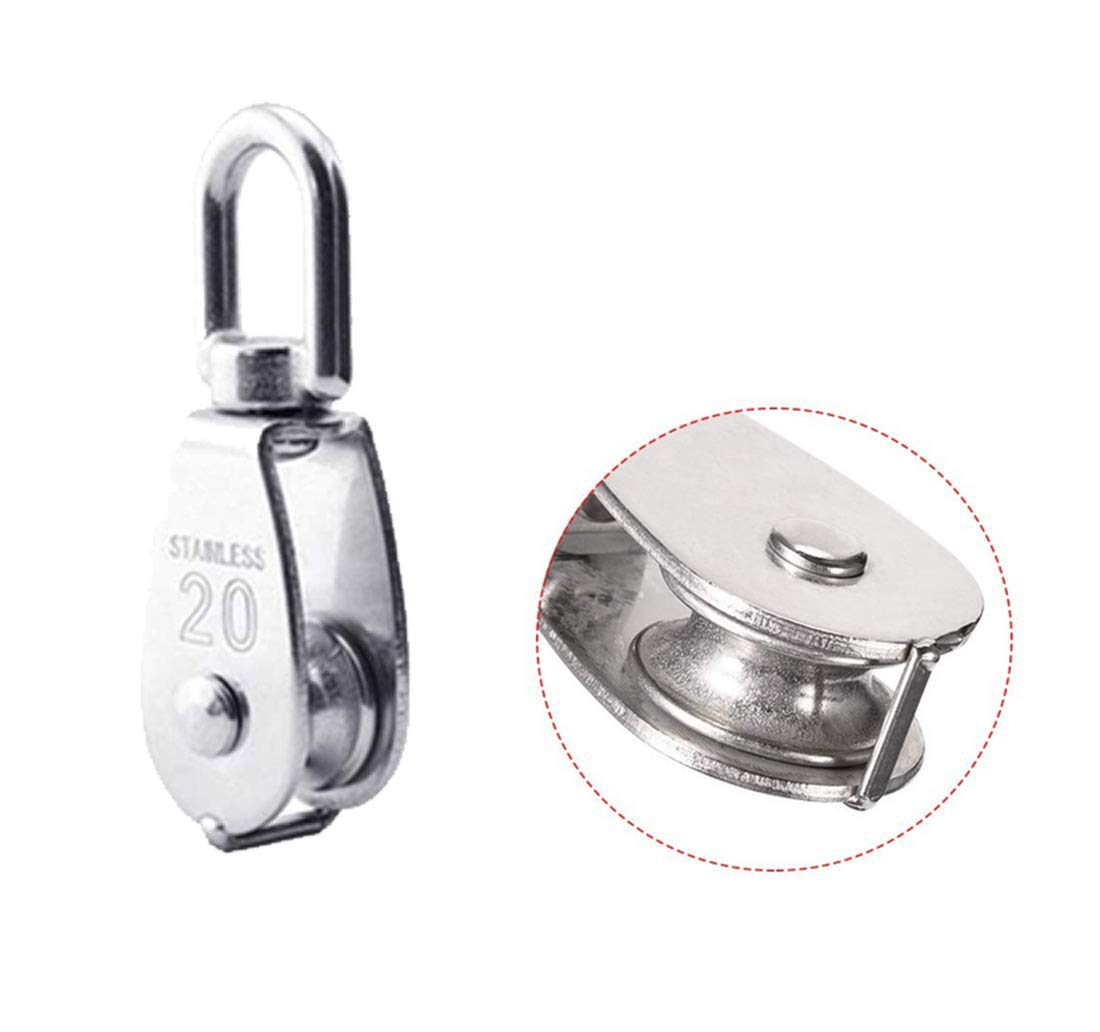 Small Pulleys 10-Pack M20 Stainless Steel Pulleys - 75kg Capacity ...
