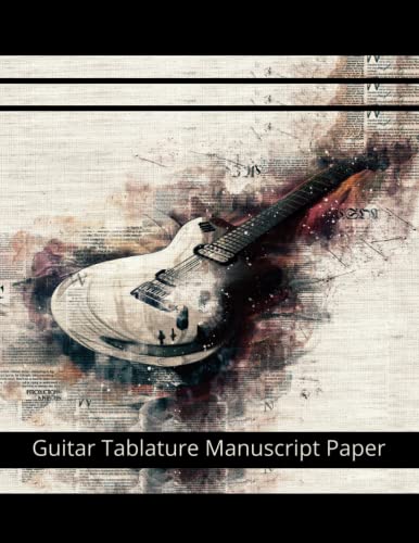 Amazon.com: Guitar Tablature Manuscript Paper: Guitar Cover Design (8.5 ...