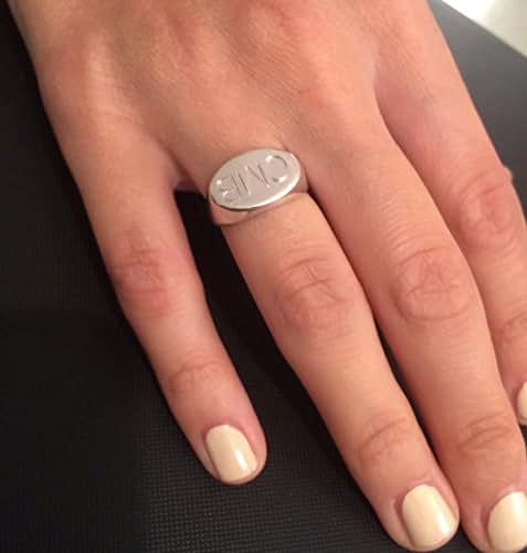 Monogram Signet Rings Women | semashow.com