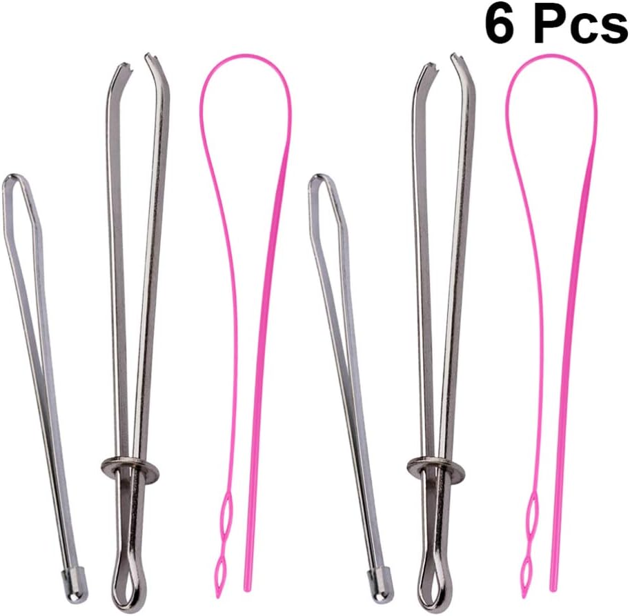 Amazon.com: Milisten 6 Pcs Easy Pull Bodkin Threader Tweezers and ...