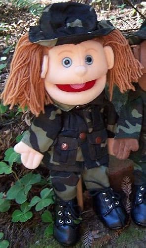 Girl Army Soldier Glove Puppet in Kuwait | Whizz Hand Puppets