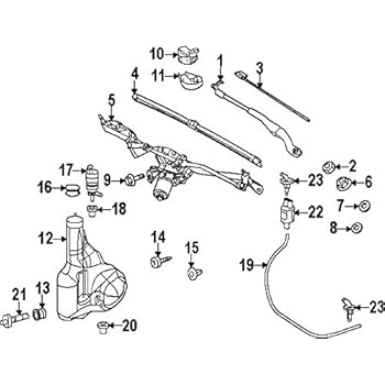 Amazon.com: Mercedes-Benz 204 869 02 20, Windshield Washer Fluid ...
