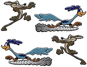 Coyote and Road Runner Pair Each Printed 5 Inch Sticker Decal Die Cut ...