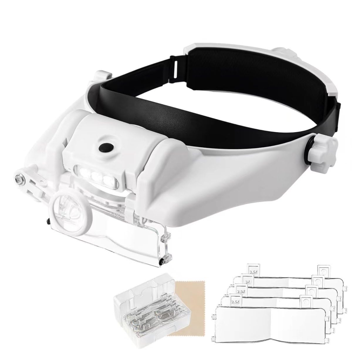 Mua Lighted Head Magnifying Glasses Visor Headset with Light - Headband ...