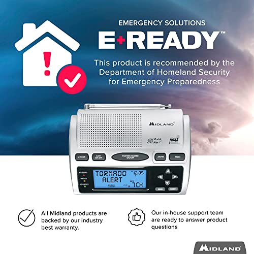 Midland - WR300, Deluxe NOAA Emergency Weather Alert Radio - S.A.M.E ...