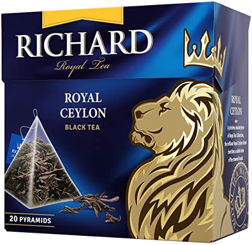 RICHARD Royal Ceylon, black tea in pyramids, 20х1,7g price in Saudi ...