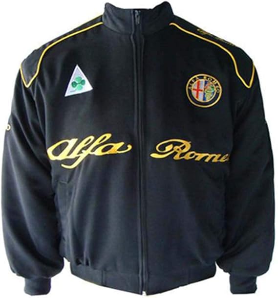 Alfa Romeo Jacket Casual Windbreaker Jacket Cargo Stand Collar Military ...