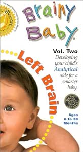 Amazon.com: Brainy Baby - Left Brain [VHS] : Brainy Baby-Left Brain ...