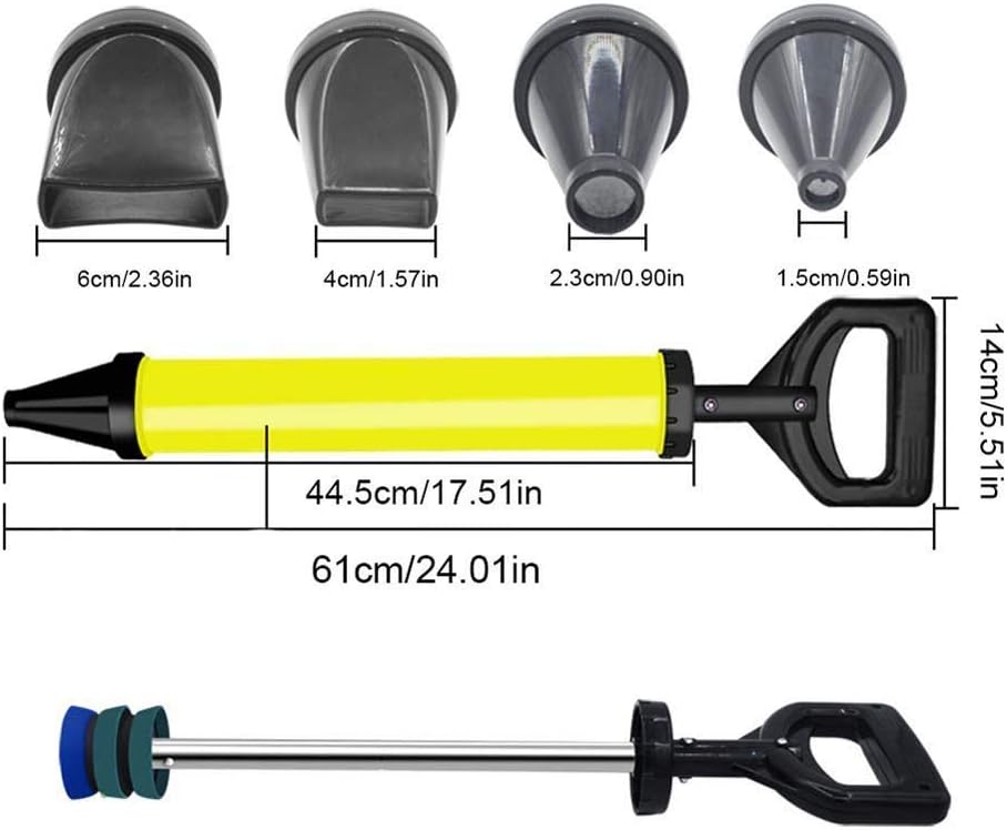 Ayam Cement Caulking Gun, Mortar Syringe,Hand Mortar Pump Joint Gun for ...