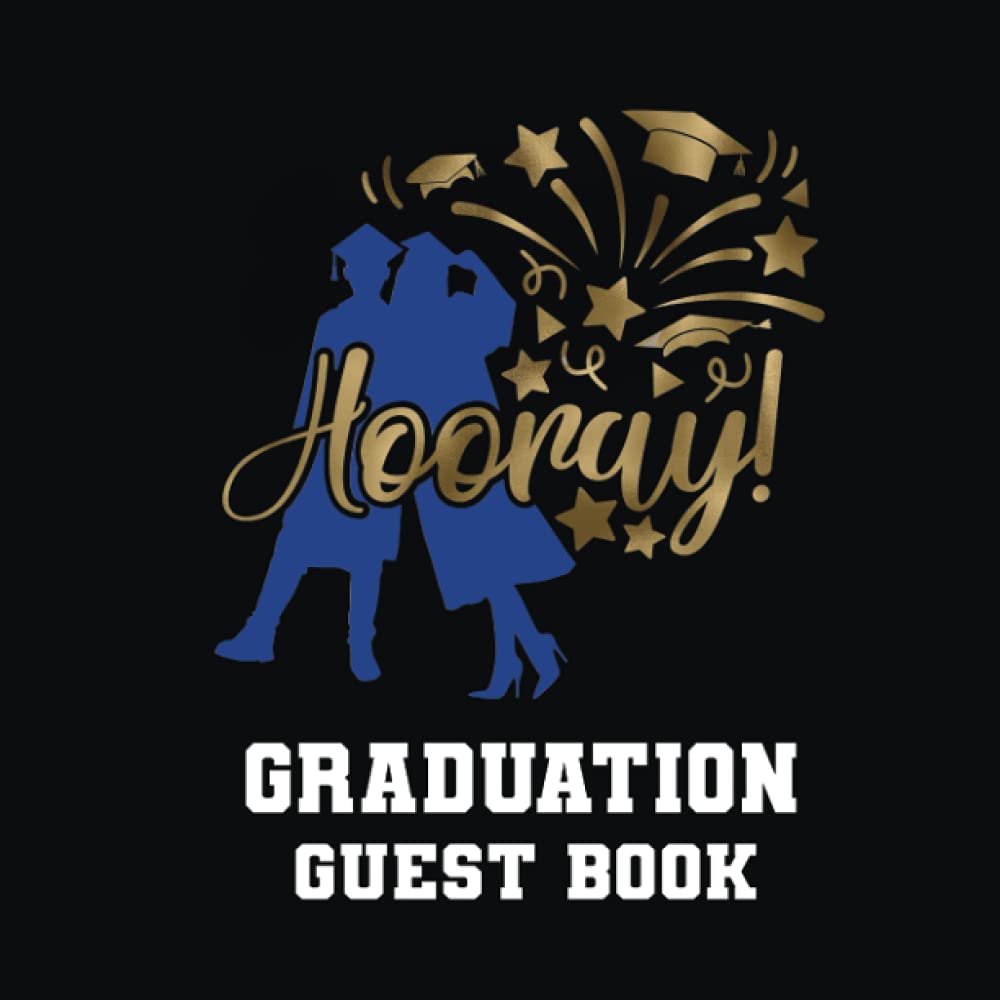 Mua Graduation Guest Book: Blue and Gold School Colors Keepsake ...