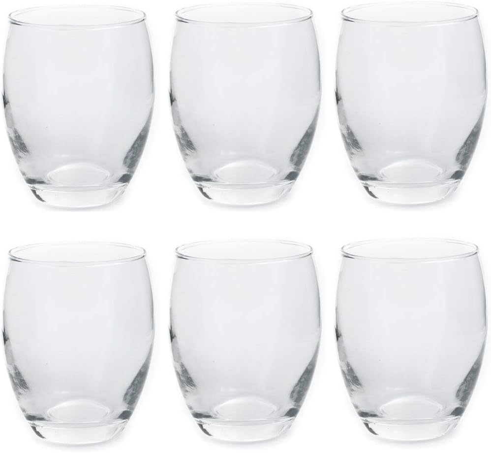 GK Global Kitchen Water Juice Tumblers Drinking Glasses Set Of 6 350ml ...