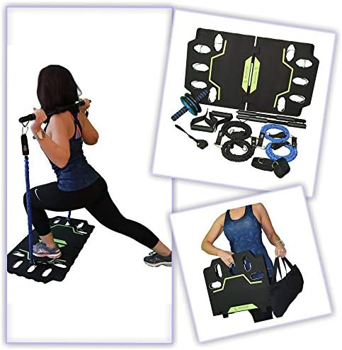 MGK Gym Zone Portable Home Gym, Full Body Workout Equipment, 2 x Set of ...