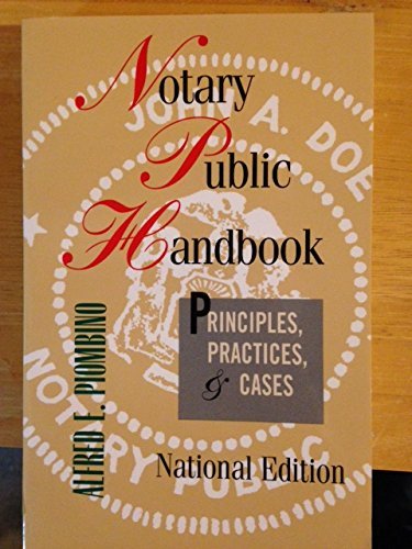 Amazon - Notary Public Handbook: Principles, Practices & Cases ...