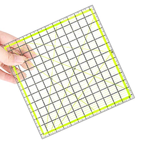 UOOU Quilting Ruler(12.5"X12.5"), Square Quilting Rulers Fabric Cutting ...