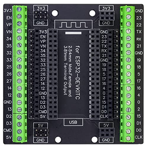 For Esp32 Super Breakout Board 3 81mm 0 15 Terminal Gpio Expansion Board 3 Types Outputs For