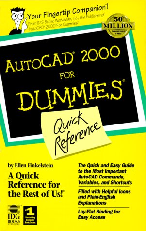 Amazon.com: AutoCAD 2000 For Dummies Quick Reference: 0785555006645 ...
