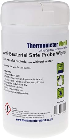 Anti-Bacterial Safe Probe Wipes - Tub of 200 | Disinfectant Cleaning ...