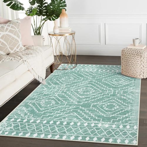 Wonnitar Moroccan Area Rugs 4x6, Sage Green Boho Rug for Bedroom ...