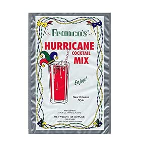 Amazon.com : Franco's New Orleans Style Hurricane Cocktail Mix, 36 ...