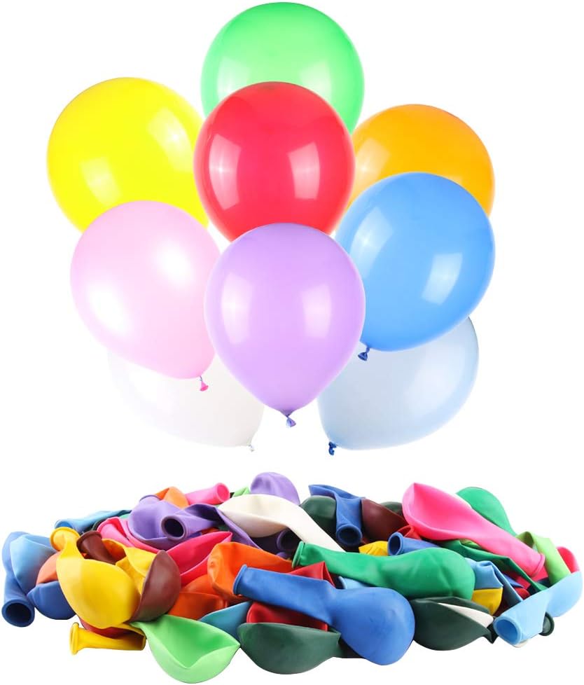 120 PCS Balloons Assorted Color, Latex Balloons for Kid's Birthday ...