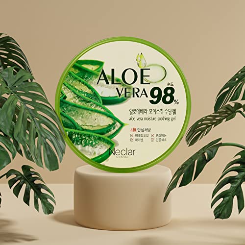 Neclar - Pure Organic Aloe Vera Gel - Aloe Vera Soothing gel - Aloe ...